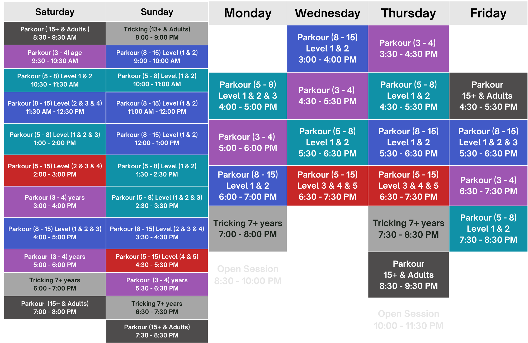 Parkour & Tricking Classes @ Kuala Lumpur for kids and adults
